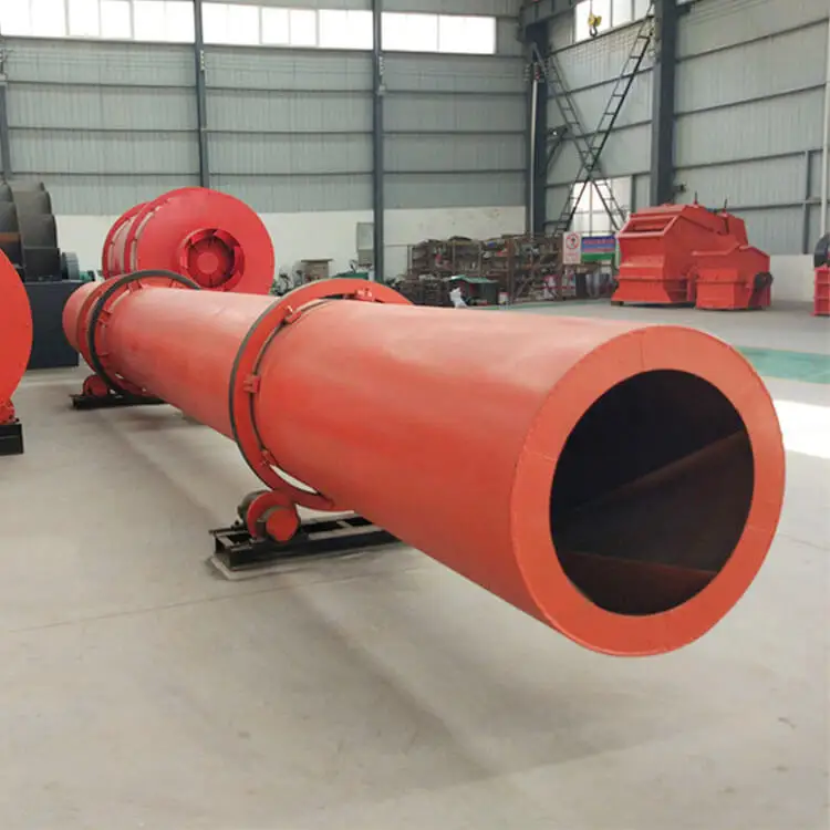 Industrial Salt Rotary Dryer with Electric Heating PLC & Gearbox ...
