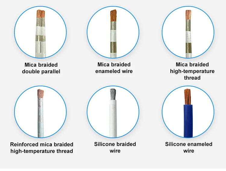 2 * 6mm Glass Fiber Braided Silica Gel Multi-core Wire And Cable With ...