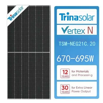 Monocrystalline Trina Vertex N Type Bifacial Dual Glass 675w 680w 695w 700w Trina Solar 670w For ...