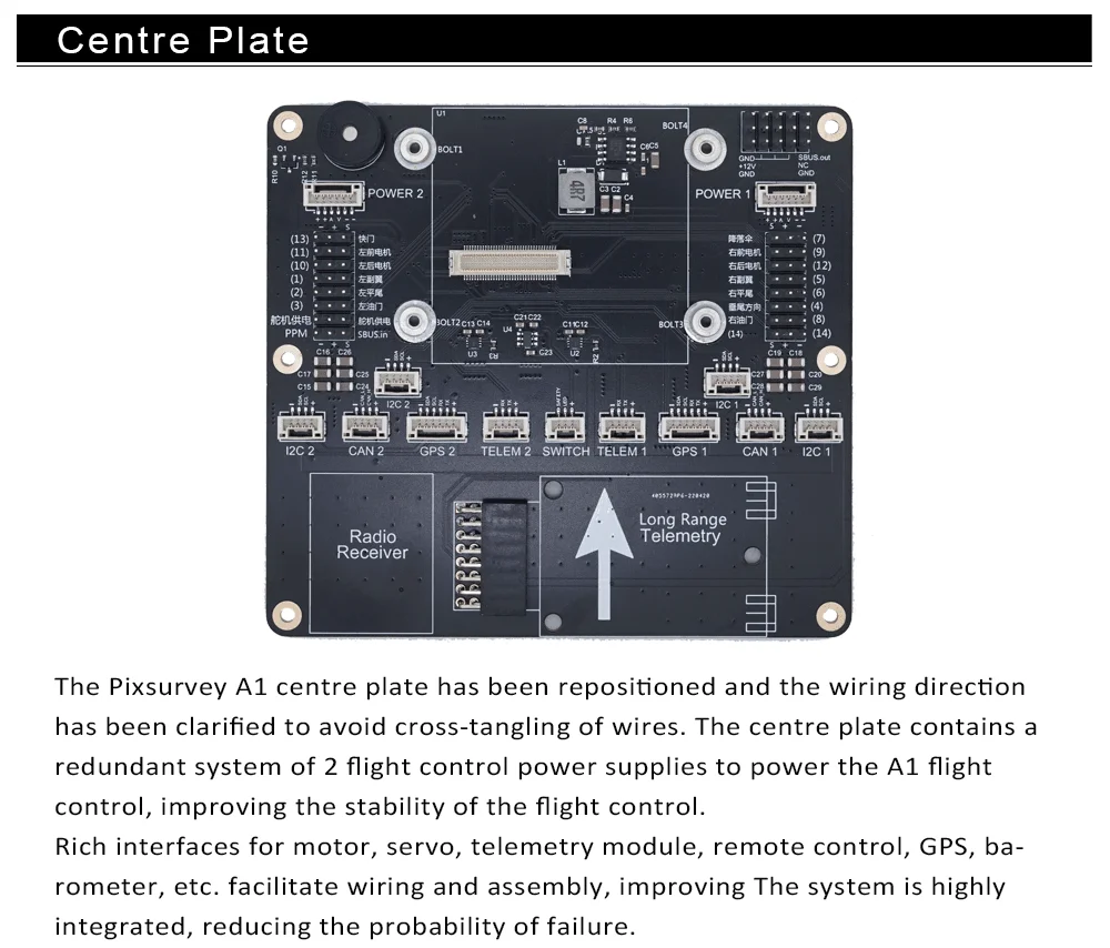 New Pixsurvey A1 Aerial Cube Survey Vtol Autopilot Kit Carrier Board ...