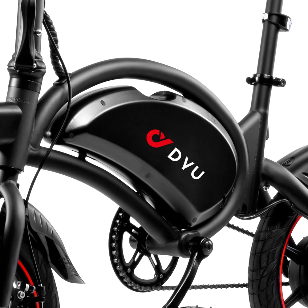 DYU D3F Electric Bike - 14 Inch Folding E-Bike for Adults