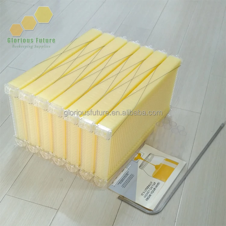 Beekeeping Auto Bee Hive Frames Kit Flowing Self 7pcs Automatic Honey ...