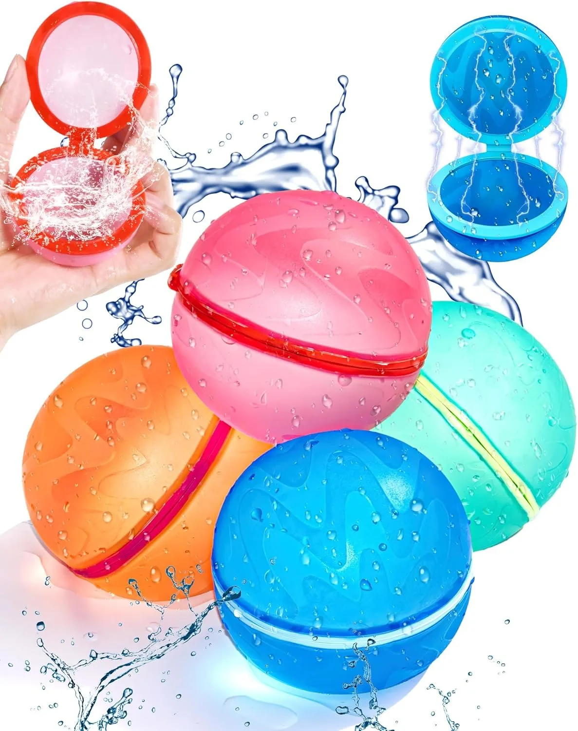 Reusable Water Balloons - Durable, Self-Sealing Fun