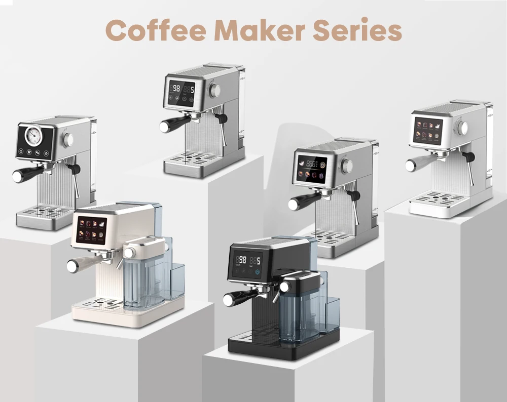Portable Retro Digital Touch Screen Espresso Coffee Machine 20BAR ...