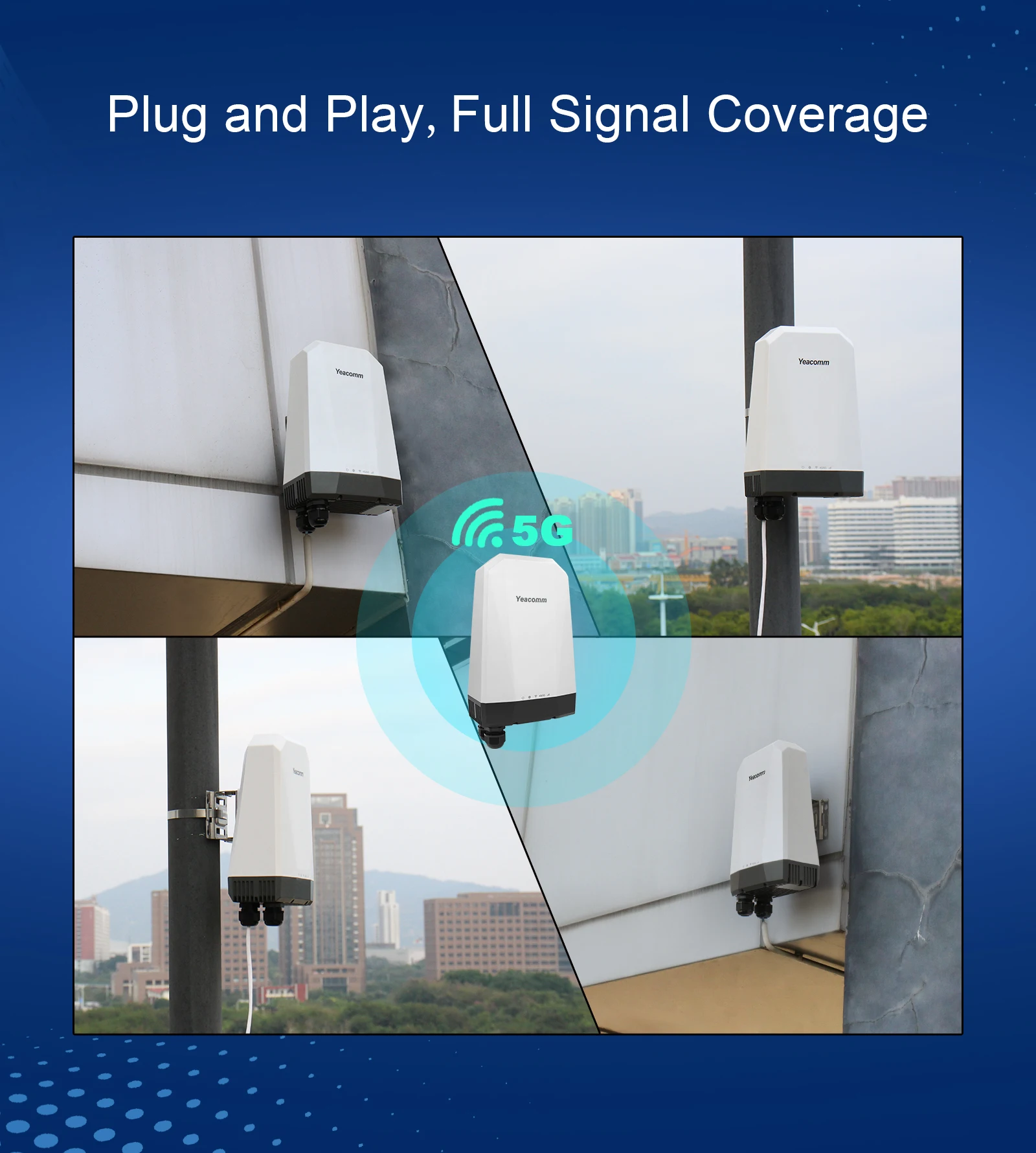 Yeacomm NR610-Q 5G Outdoor Cellular Router - High Speed & Security