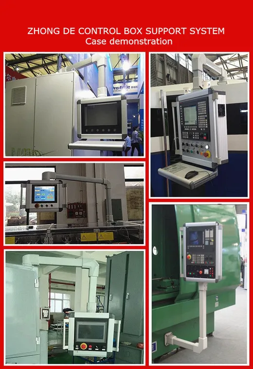 CNC Machine Cantilever Control Box - HMI Enclosure Support