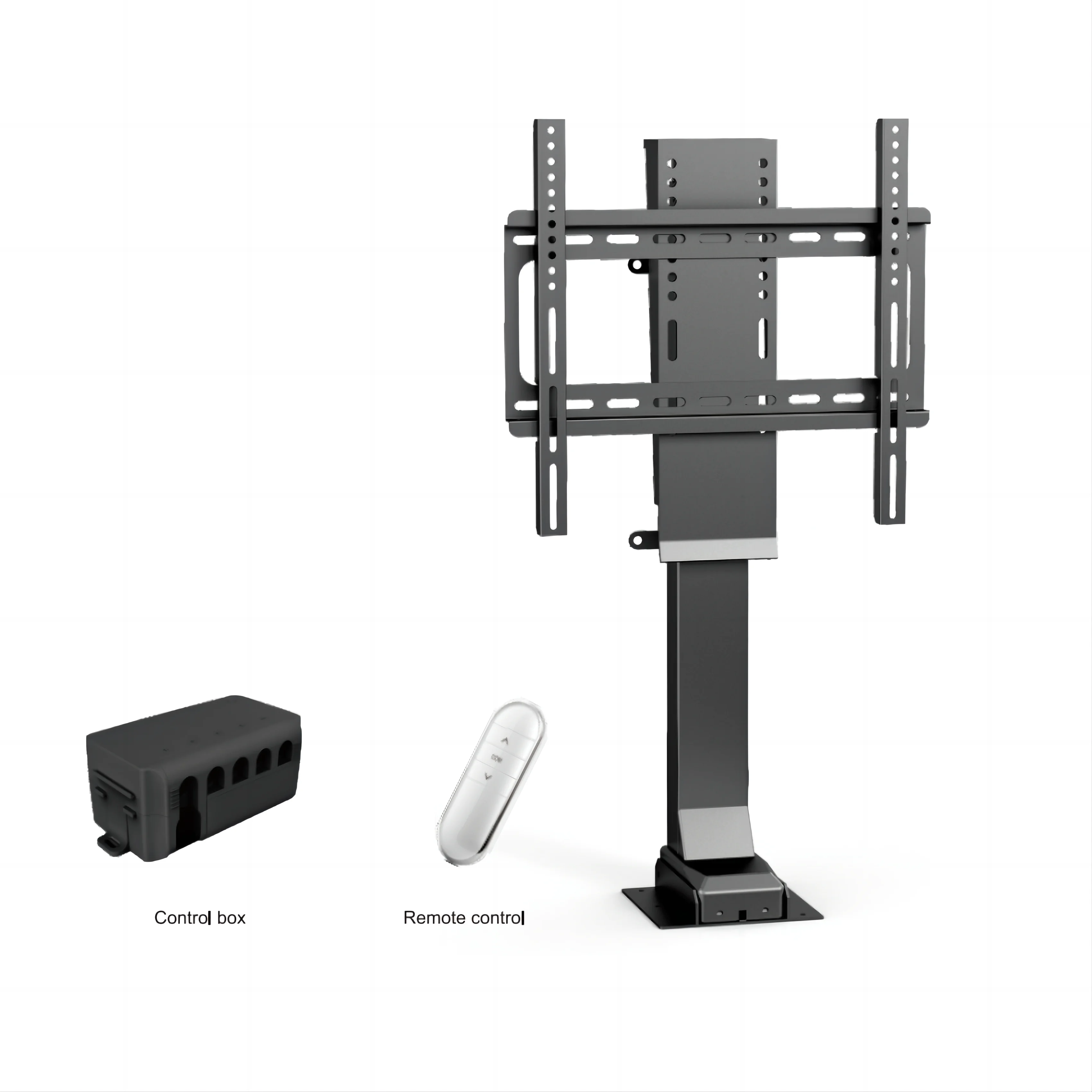 Height Adjustable Mechanism System Motorized TV Lift Stand with RF ...