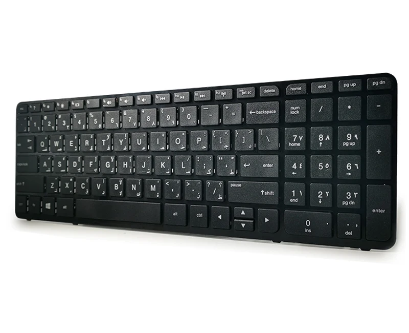 Black Frame Laptop Keyboard Internal For Hp Ar 15-e Laptop Keyboard ...
