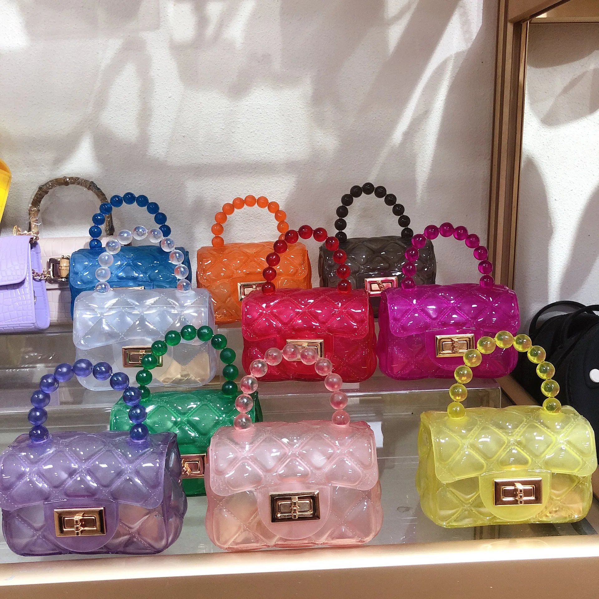 Shop Little Girls Mini Jelly Purse Candy Color Wholesale