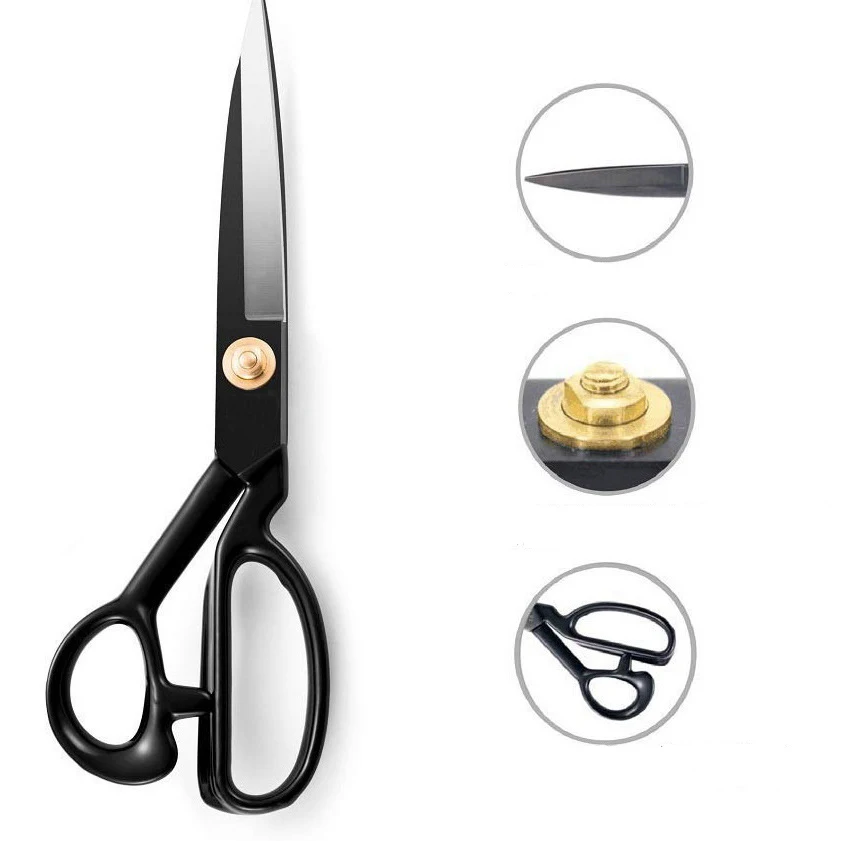 Professional Tailor Shears Heavy Duty Sewing Scissors Fabric Scissors ...