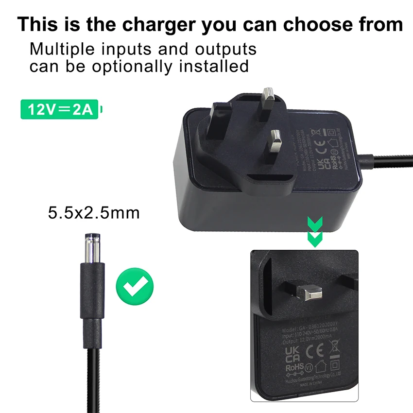 Ac/dc 12v 1a Universal Power Adapter Led Power Supply Transformer ...