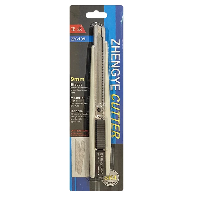 Heavy Duty Aluminium Alloy Abs Handle Retractable Knives 9mm Snap Off ...