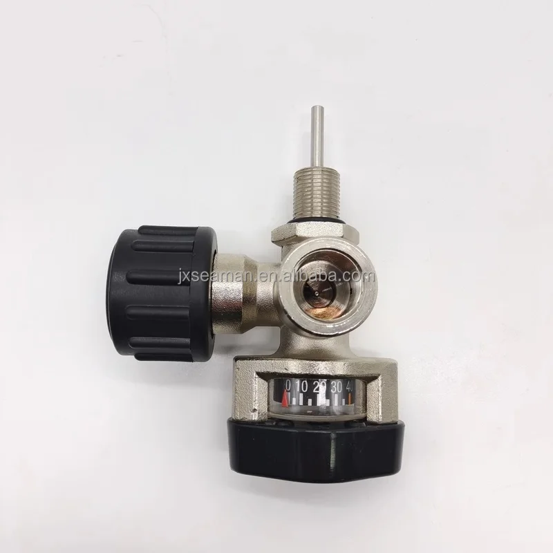 Scba Cylinder Valve With Double Side Pressure Gauge - Buy Scba Tank ...