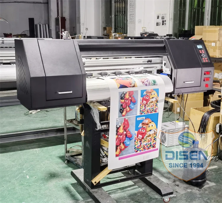 Disen Eco-solvent Printing Label Machine Xp600 I3200 Print Head 24 Inch ...