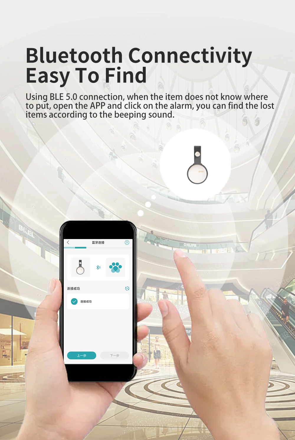 Mini Fashion Smart Wireless Positioning Air Tag Tracker Ble Tracker ...