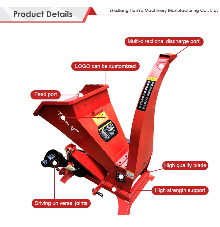 Farm Implement Compactor Tractor Mounted Used Pto Bx42 Wood Chipper ...