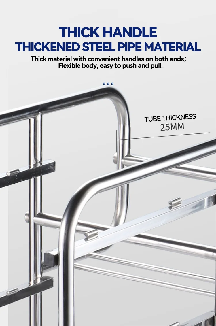 Stainless Steel Dining Restaurant Hotel Supplies Mobile Trash ...