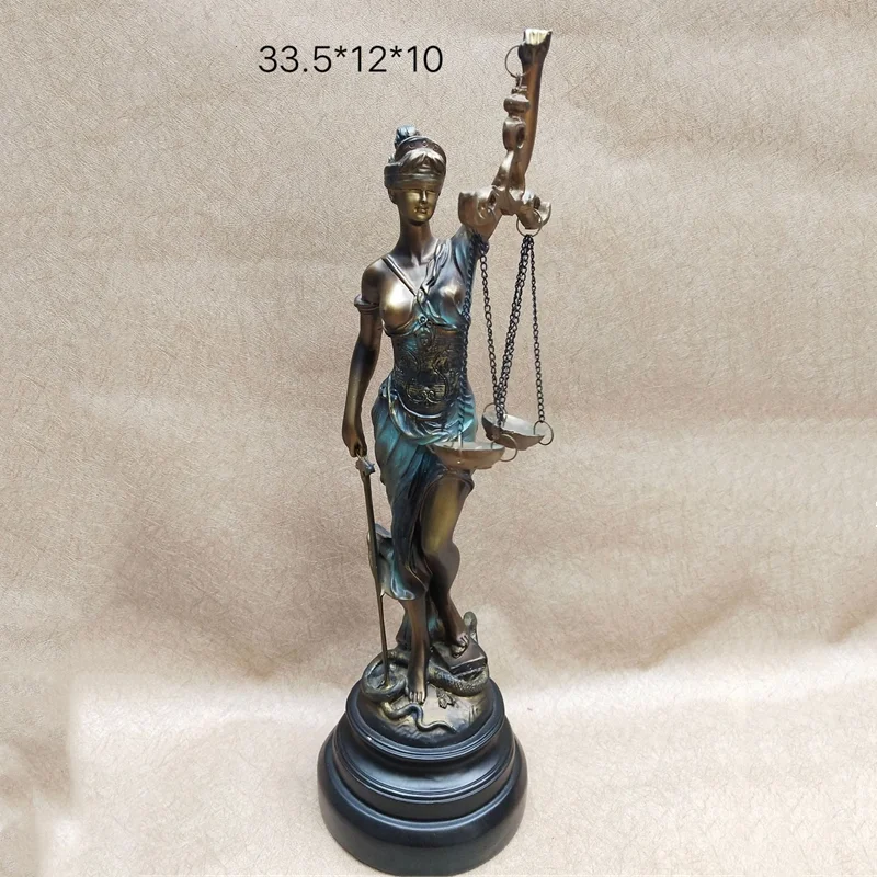 Resin Art Crafts Souvenirs Home Office Decor Tabletop Goddess Justice ...