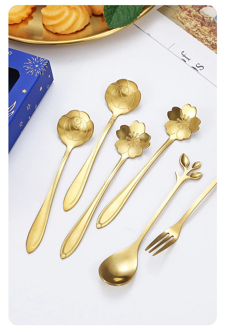 Creative Sakura Stainless Steel Spoon - Perfect Gift