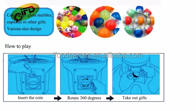 IFD Coin Gumball Bouncing Machine - Fun & Candy Dispenser