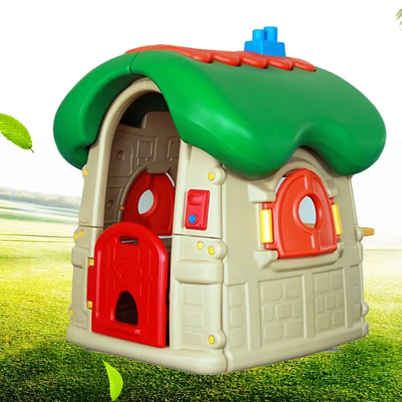 Children's Plastic Indoor Toy Playhouse Kids' Play Castle PE Play Doll ...