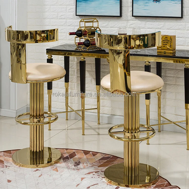 Luxury Bar Lift Chair Modern Style Swivel High Chair Bar Stools ...