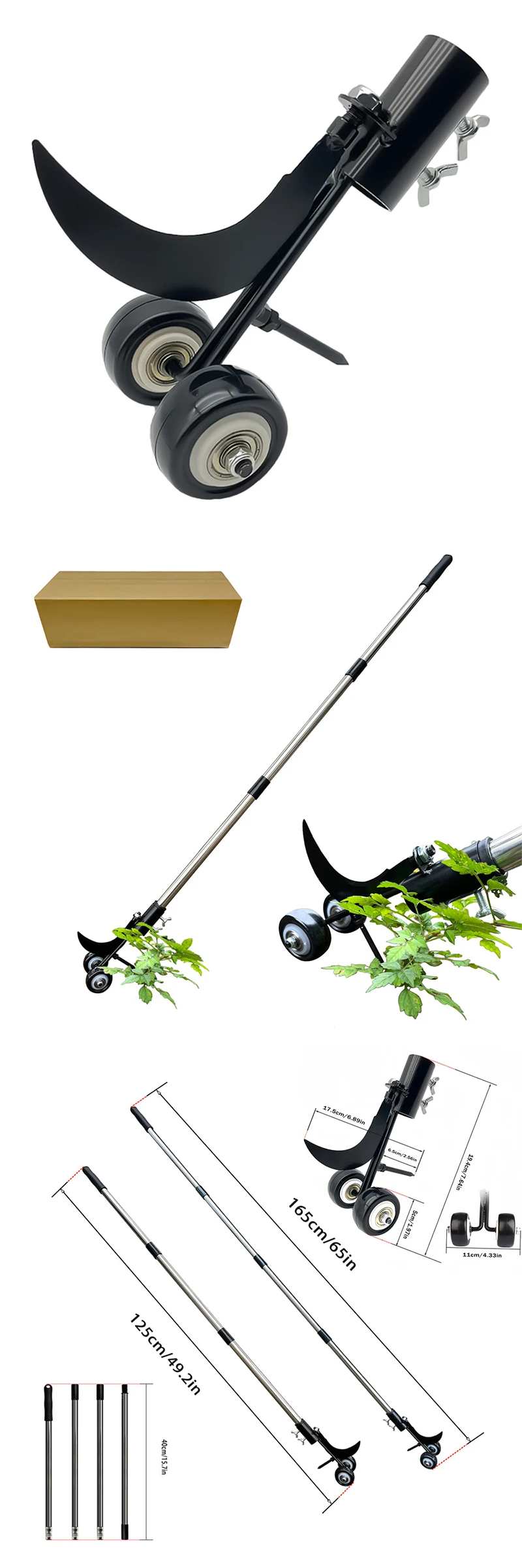 Garden Ground Gap Weeding Hook Roller Wheel Type Machine