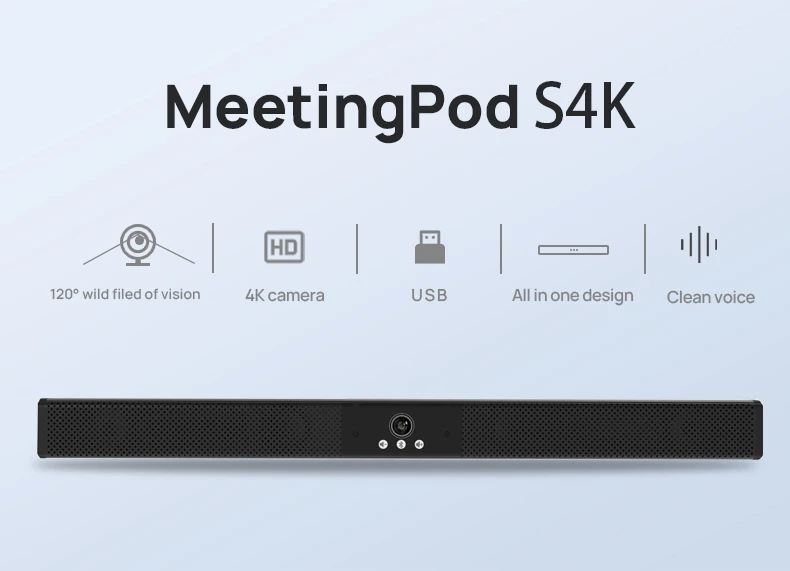 Meeting Room Built-in 4K UHD Camera USB Soundbar Speakers with ...