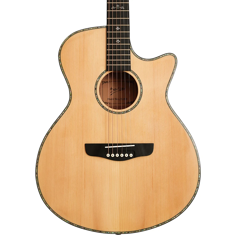 Deviser Solid Wood Acoustic Guitar Wholesale Factory Price Solid Spruce ...