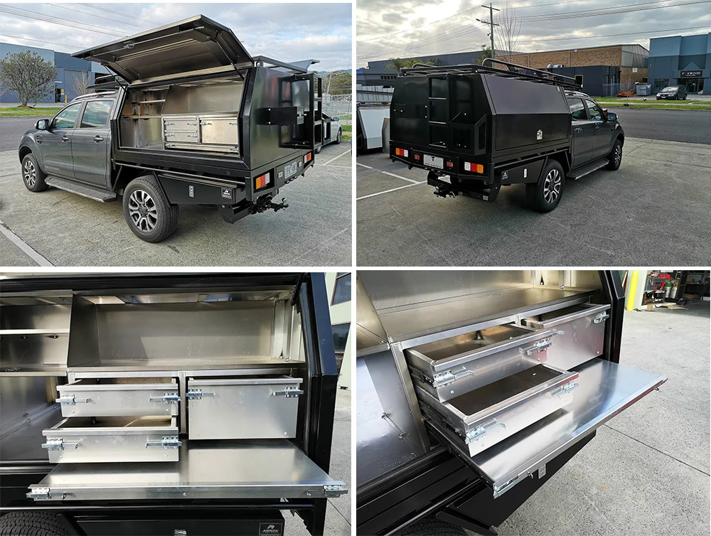 Ecocampor Aluminium Dual Cab Ute Canopy for Sale - Durable & Secure