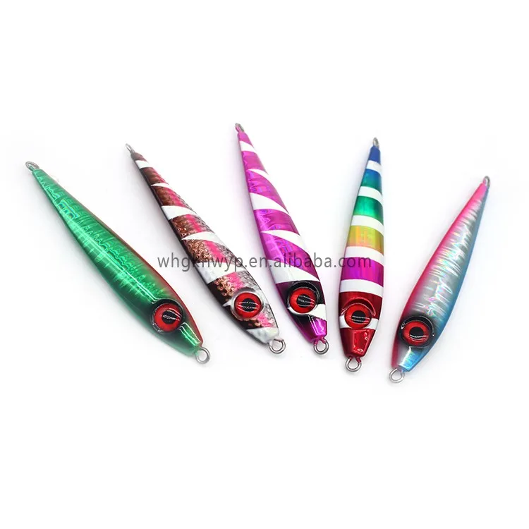 Deep Sea Drop Jig Lure Printed Condition Targeted for Sea Bass Species ...