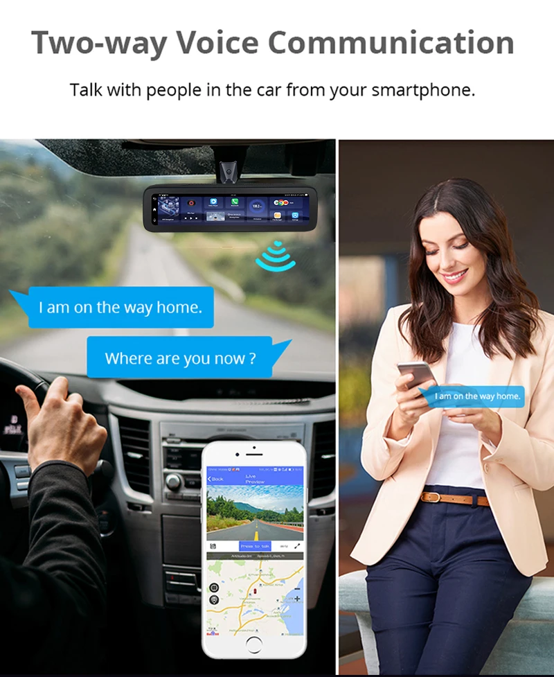 12 Inch Touch Screen Android 4CHs Car Camera ADAS WIFI GPS Navigation ...