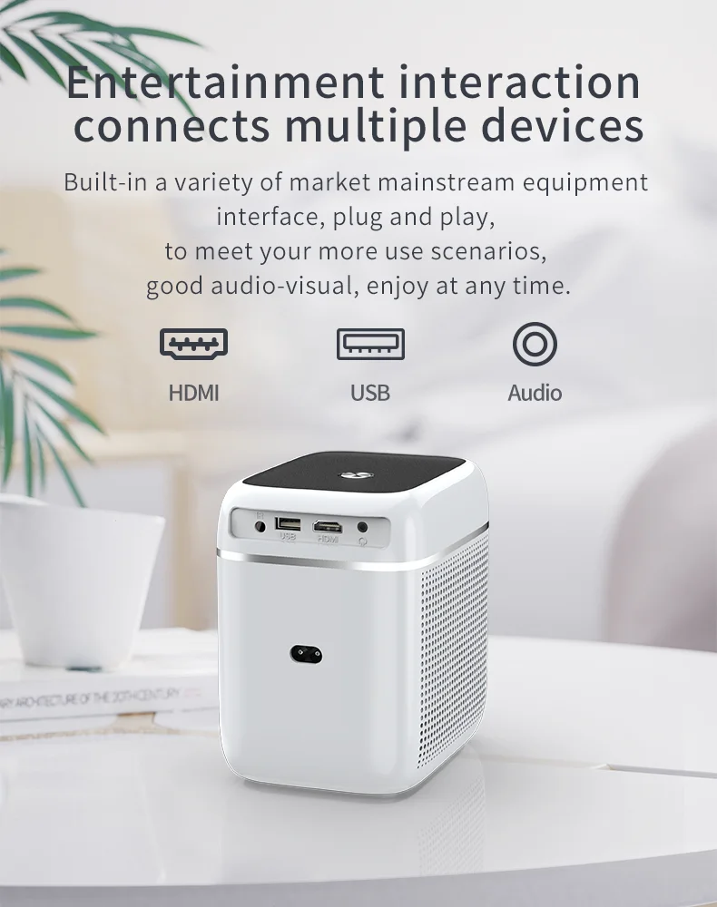 2024 New Android Projector S2 1080P LED Portable Smart Projector for ...