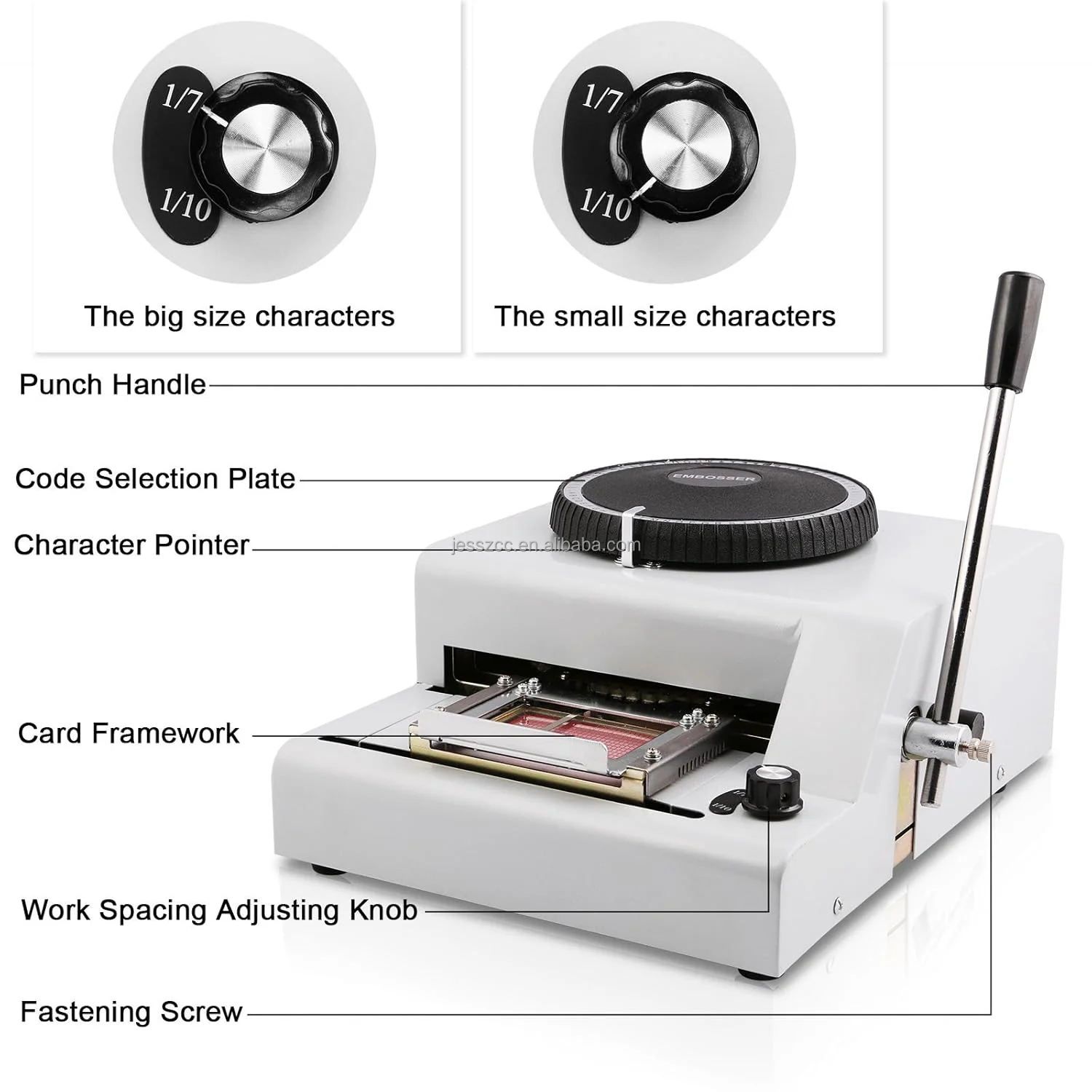 Small Size Manual Embossing Machine Embosser for PVC Card Making ...