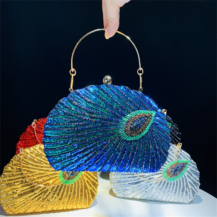 Rb37 Women's Beaded Dinner Bag Handmade Dinner Bag For Women Chain ...