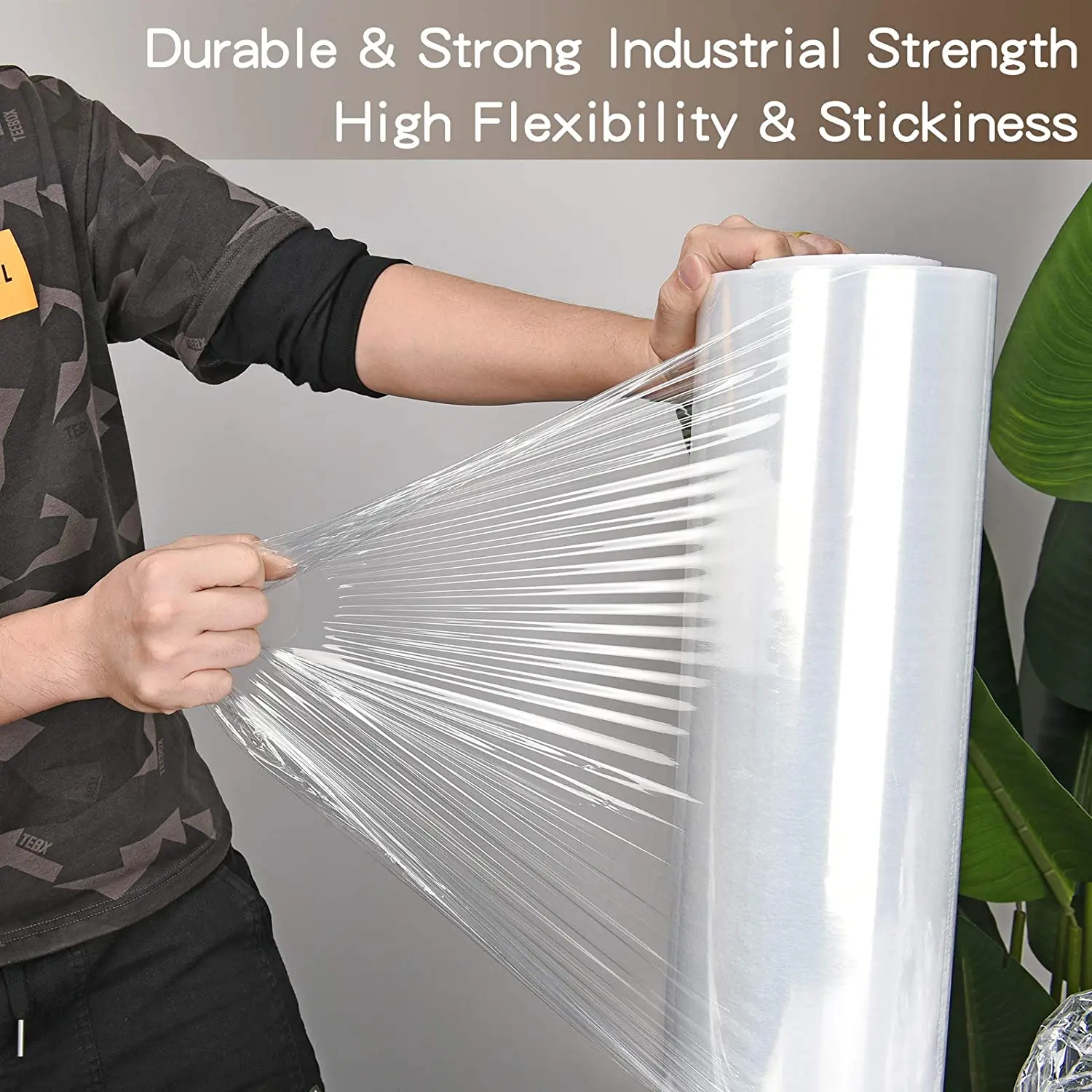 20 Micron Transparent Plastico Filme Strech Thick Plastic Wrap Stretch ...