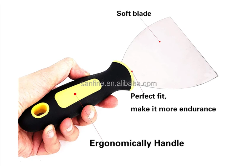 Metal Spackle Spatula - 6 Inch Drywall Knife for Smooth Finishes