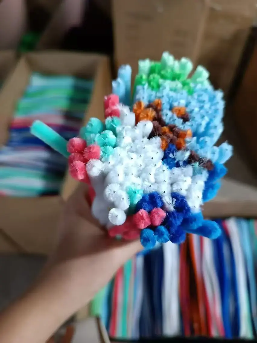 100pcs Assorted Color Soft MultiPurpose Pipe Cleaners DIY Handmade ...