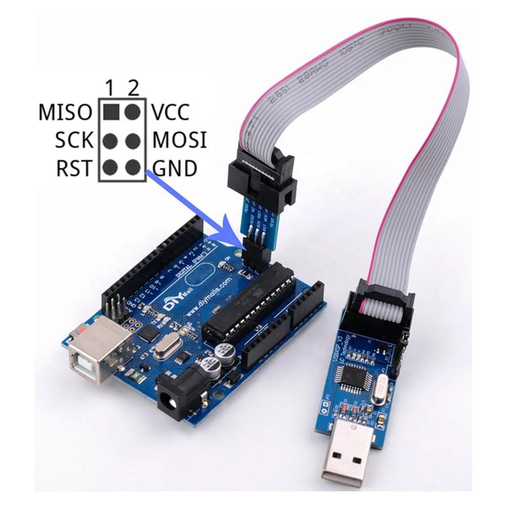 USBASP Programmer for ATMEL 51 AVR - Microcontroller Downloader