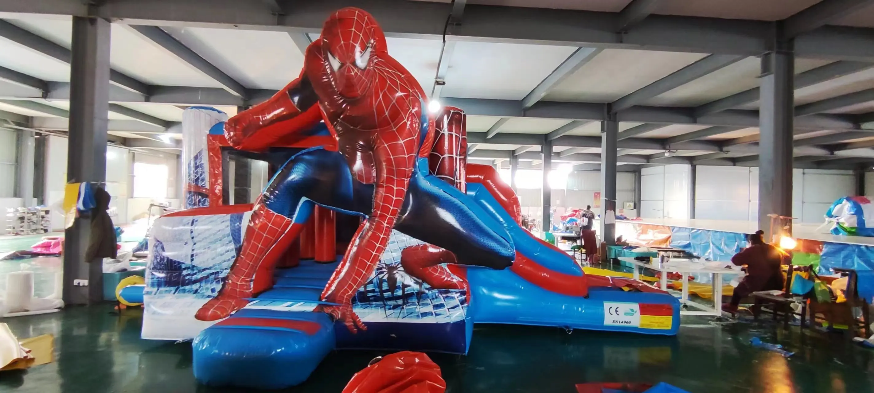 Commercial Spiderman Spider Man Slide Combo Commercial Kid Inflatable ...