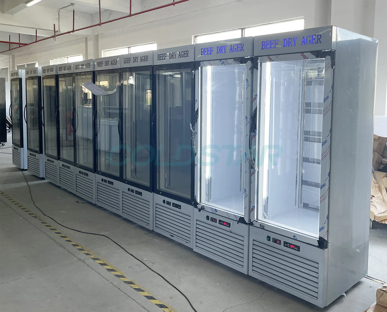 Commercial Restaurant Glass Door Ripening Meat Refrigerator Beef Dry ...