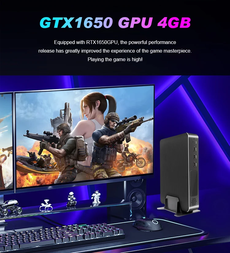 GTX1650 Desktop Mini Computer - Powerful I3 to I9 Barebone