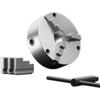 Series 3-jaw Manual Lathe Chuck Self-centered Hard Steel Rotating Tool ...