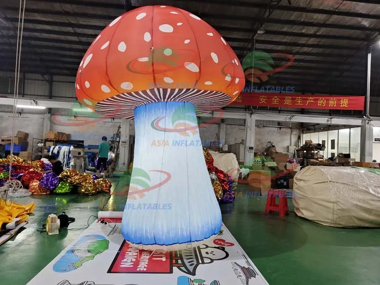 Giant Stage Decorations LED Inflatable Mushroom Model