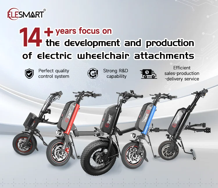 48v 1000w Wheelchair Power Attachment - Elesmart Rehab Device