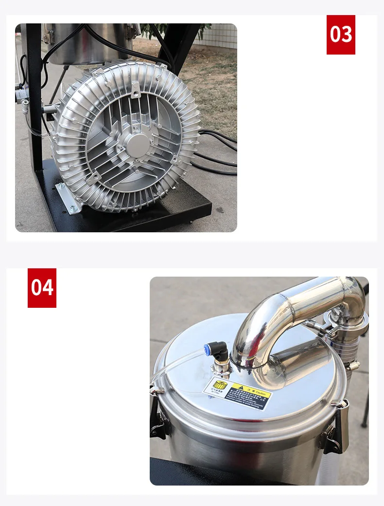 Auto Loader Plastic Pellets Vacuum Auto Hopper Loader For Plastic Resin ...