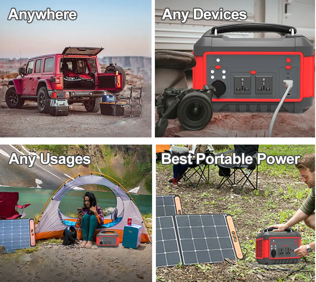 160ah 600wh Usb Type-c Dc Ac 600w Lithium Battery Bank Portable Power ...