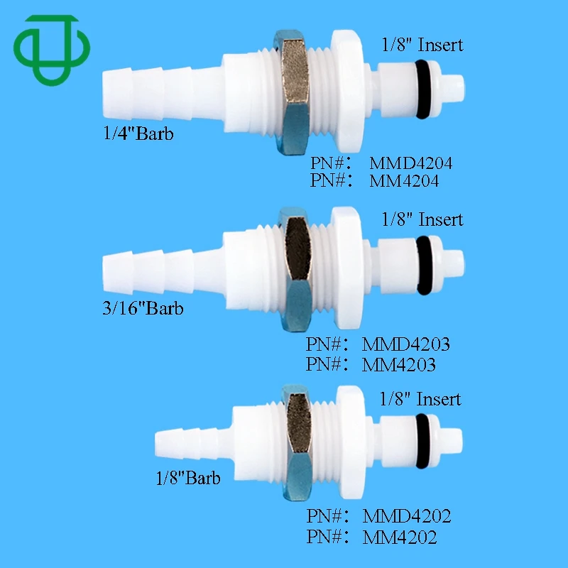 CPC SMC Quick Connector White POM 1/16 1/8 Inch Hose Barb