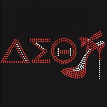 Delta Sigma Rhinestone Transfers Bling Bling Iron On For T Shirts - Buy ...