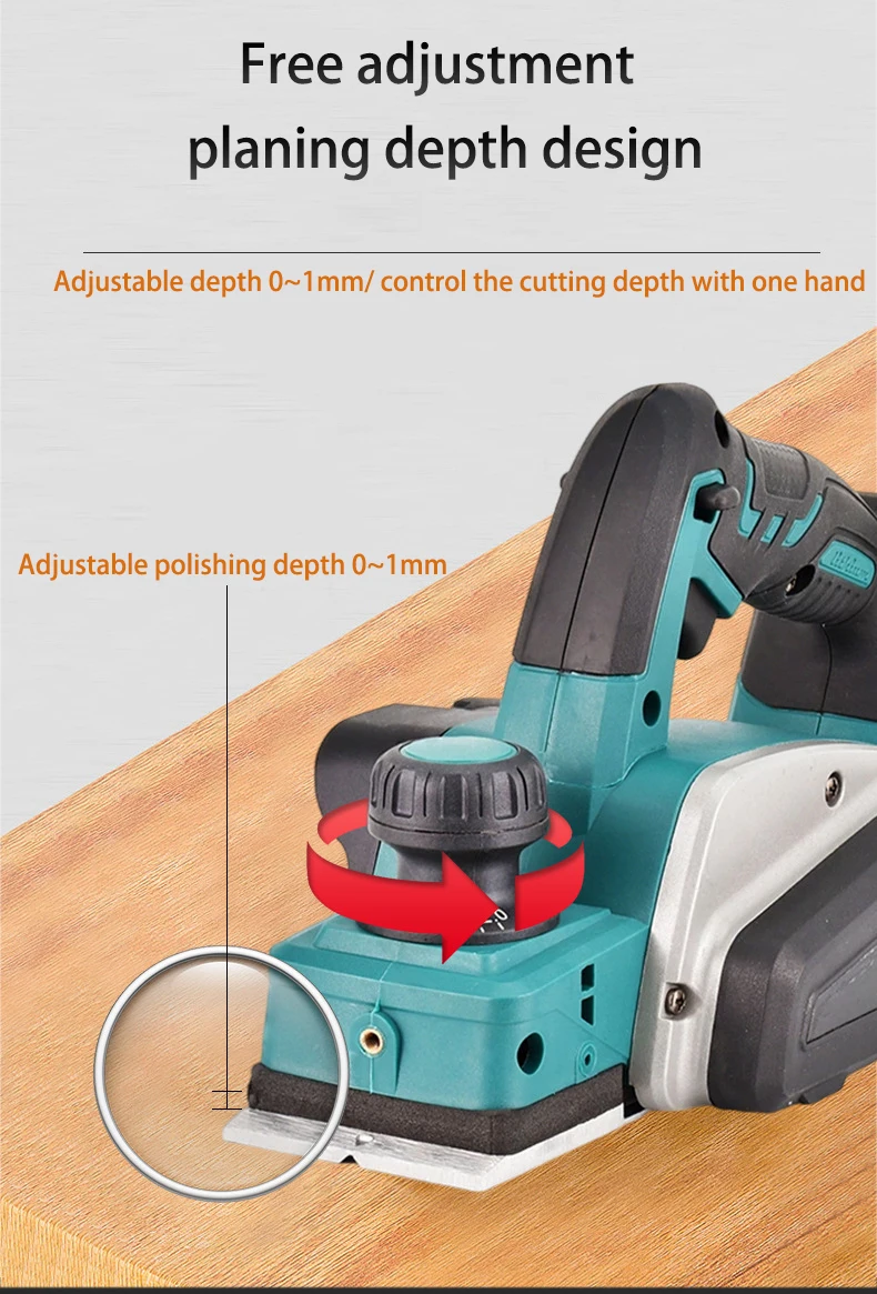 Household Use Small Planer Thicknesser Efficient and Powerful Lithium ...